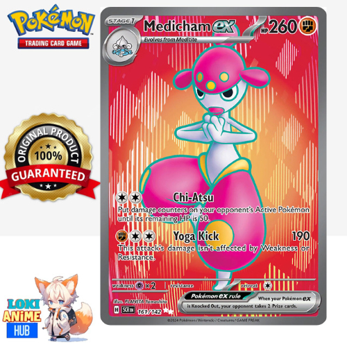 ORIGINAL Medicham EX 161/142 PTCG TCG pokemon Card Game | Shopee Malaysia