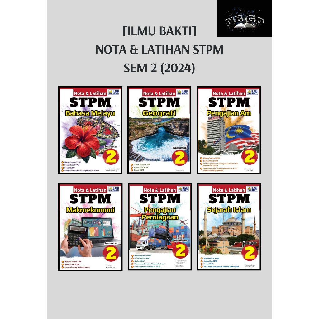 (NB) NOTA & LATIHAN STPM - SEMESTER 2 (2024) | Shopee Malaysia