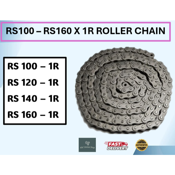 Roller Chain RS100 -1R / RS120 -1R / RS140-1R / RS160-1R KOGYO BRAND ...