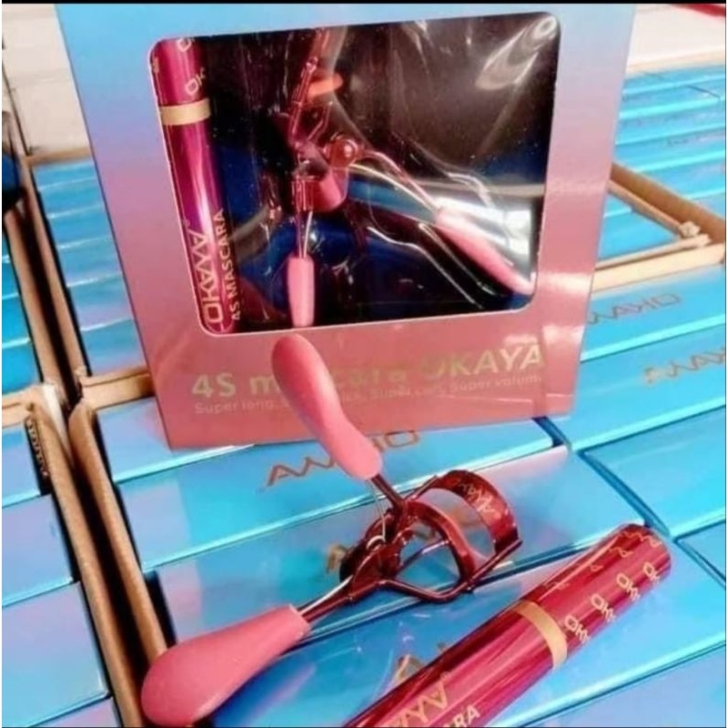 OKAYA MASCARA + Free Eyelash Curler | Shopee Malaysia