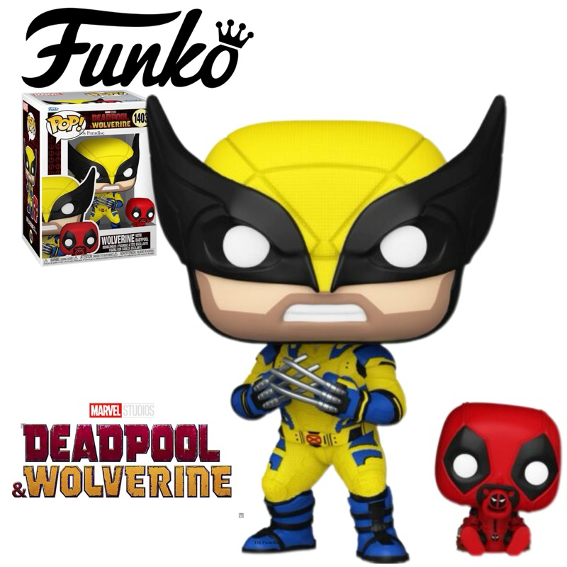 Original Funko Pop Bobblehead Figure Wolverine With Babypool No.1403 ...