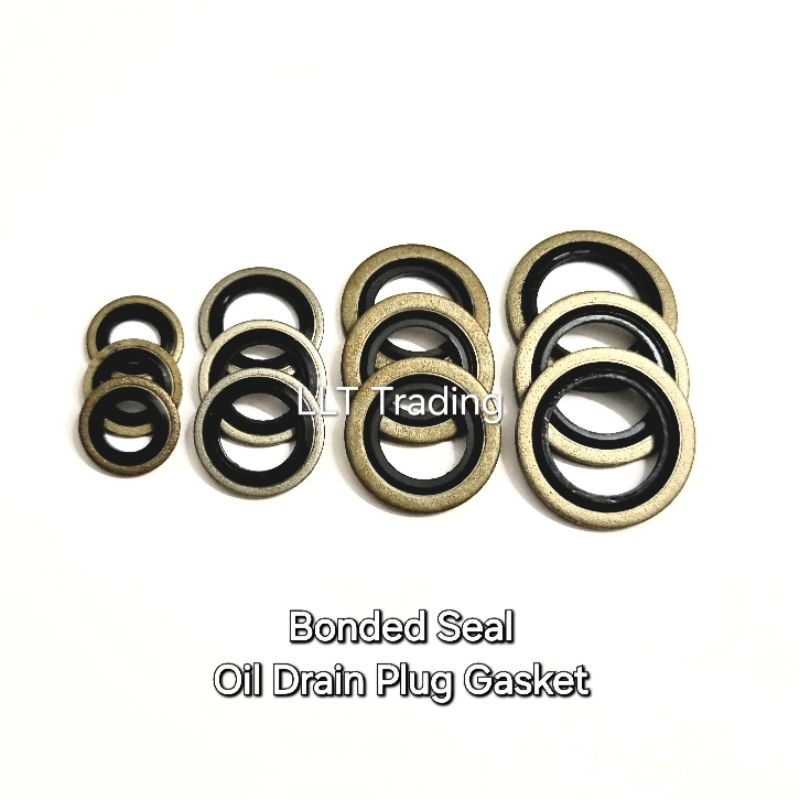 Bonded Seal (BSP INCH / MM SIZE) Oil Drain Plug Gasket Hyraulic ...