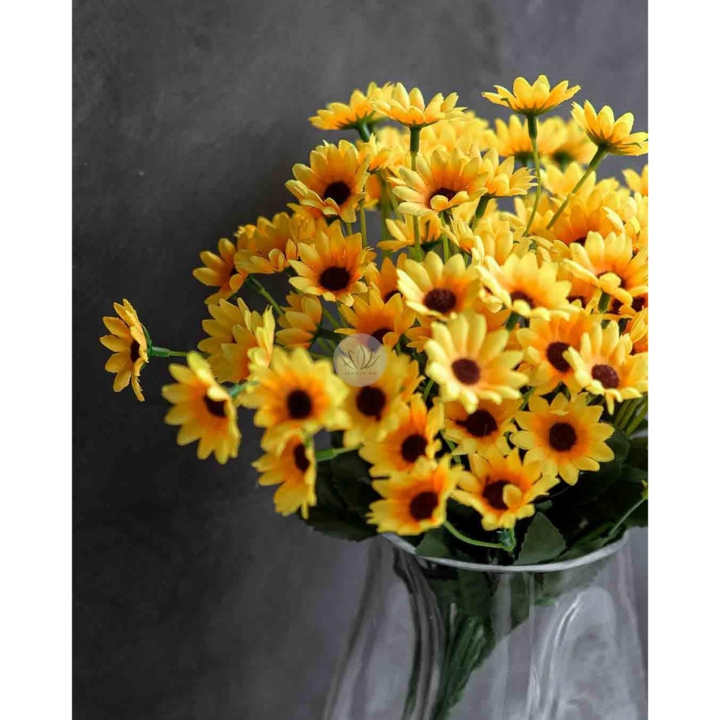 Hello Bobo Artificial Flower Mini Sunflower Bush (2 bushes) Bunga ...