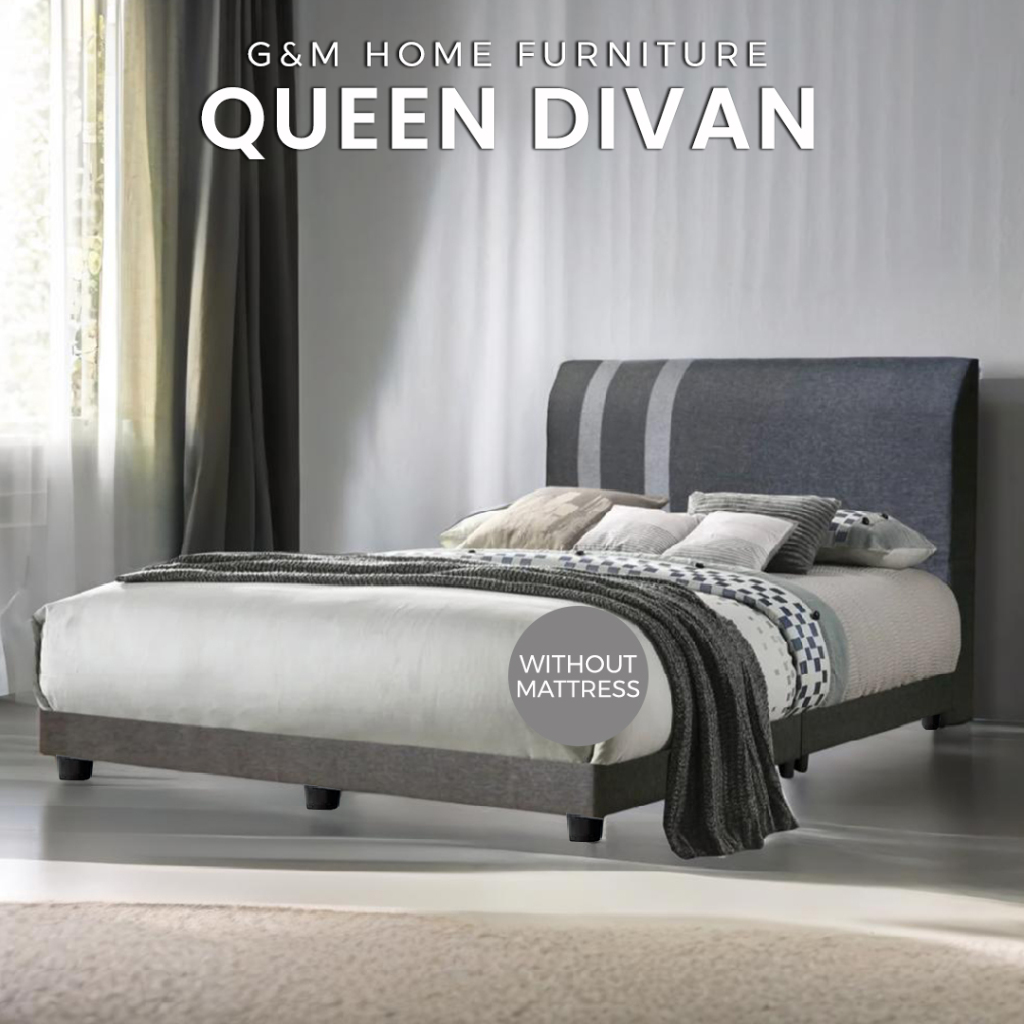 Queen Size Bed Frame Divan Bed Modern Bed frame Katil Murah Bedframe ...