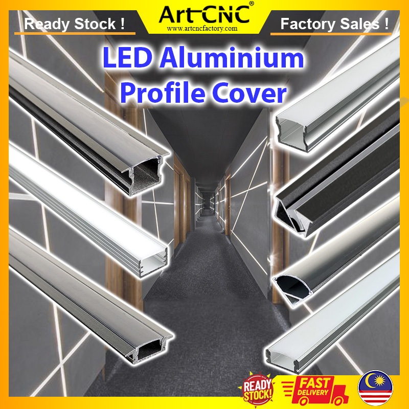 LED Strip Light Casing Cover LED Aluminium Profile Channel U / V ...