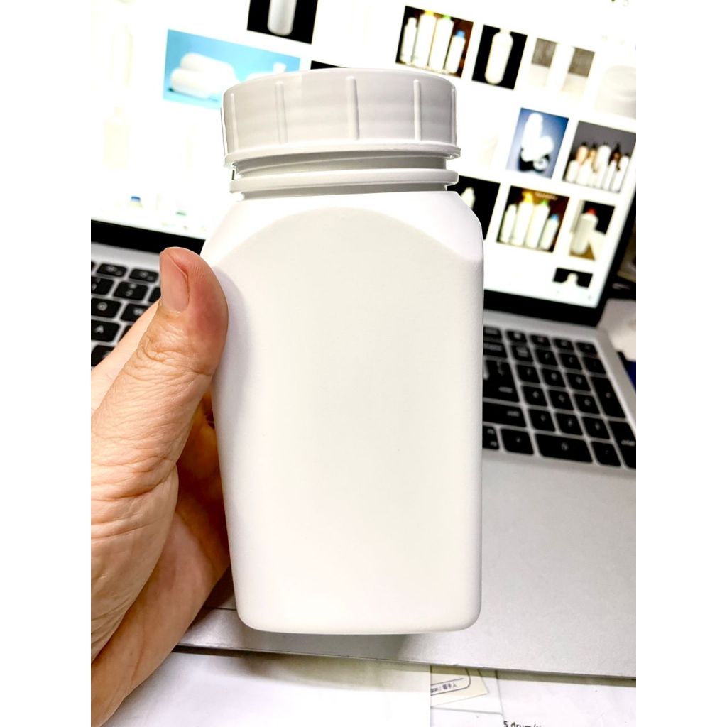 600gm Square Bottle White Colour HDPE Medicine Bottle /Capsule ...