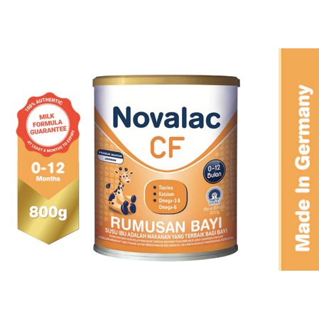 Novalac CF 0-12 bulan/0-12 months/ Susu bayi colic/ 800g | Shopee Malaysia