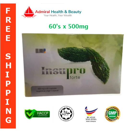 Insupro Forte Bitter Gourd Melon Extract 500mg (60 vegetable capsules ...