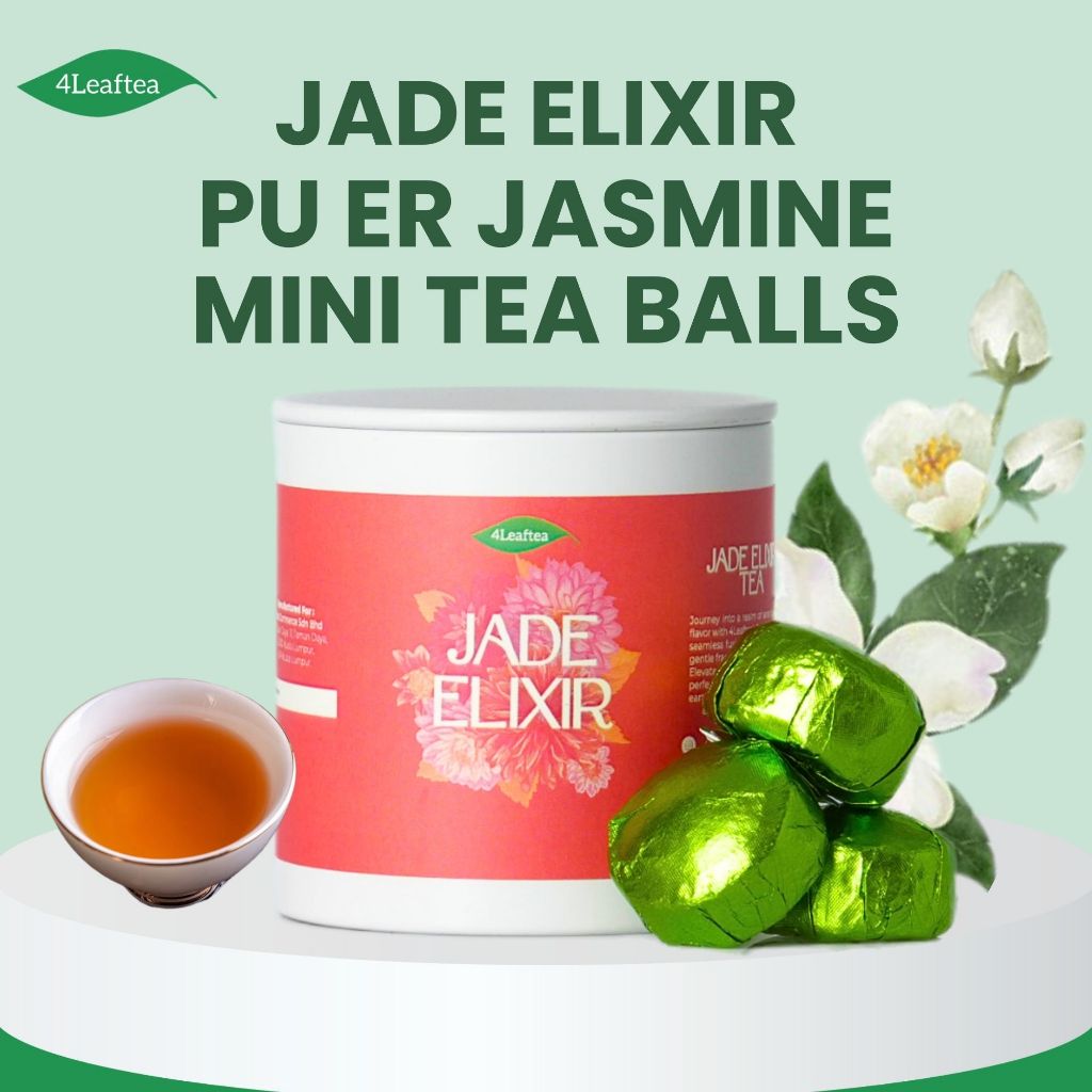 4Leaftea Jade Elixir Jasmine Pu Er Mini Tea Ball (14s) | Shopee Malaysia