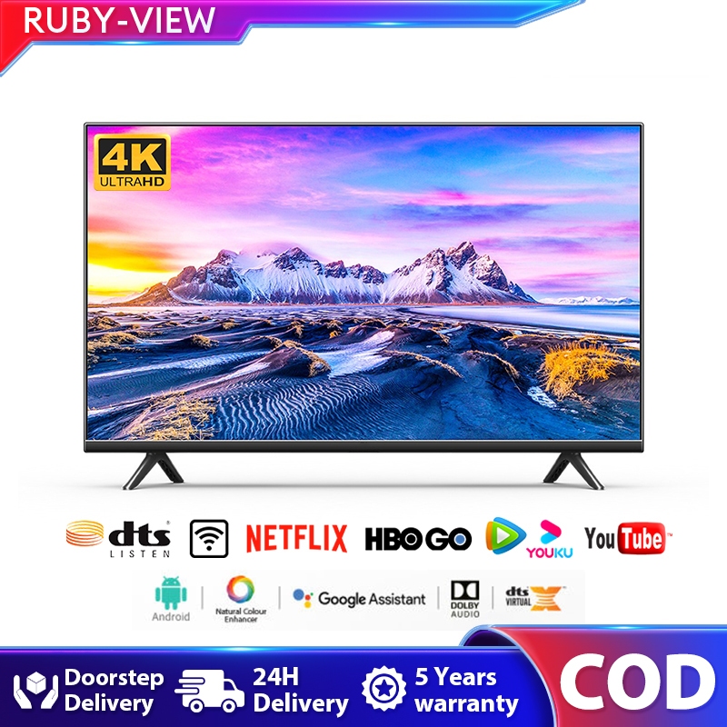 RUBY Smart TV 24 Inch Android TV Murah TV 32 Inch WiFi 4K HDR LED ...