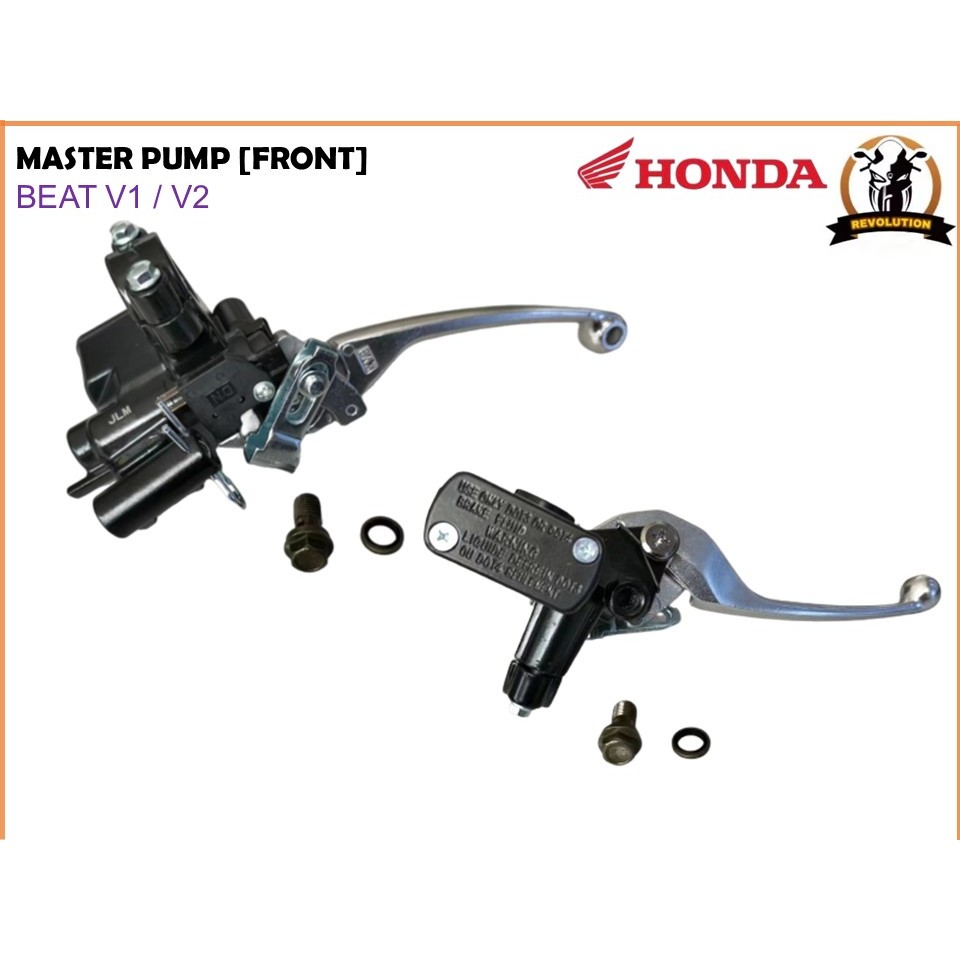 FRONT MASTER PUMP FRONT BRAKE PUMP DEPAN PAM BREK MOTOR HONDA BEAT FI ...