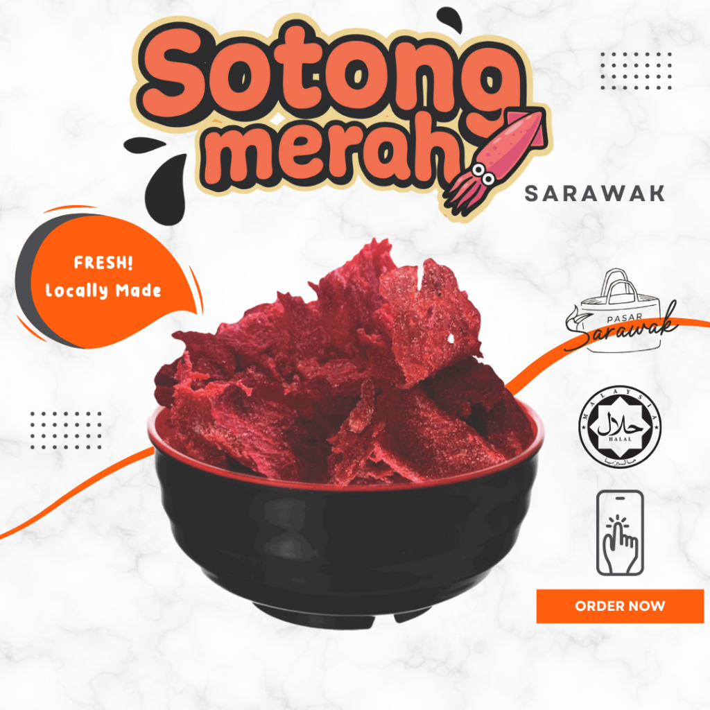 𝗦𝗢𝗧𝗢𝗡𝗚 𝗠𝗘𝗥𝗔𝗛 𝗚𝗨𝗟𝗔 𝗢𝗥𝗜𝗚𝗜𝗡𝗔𝗟 𝗦𝗔𝗥𝗔𝗪𝗔𝗞 (With Free Giff & Halal)【20G~200G ...