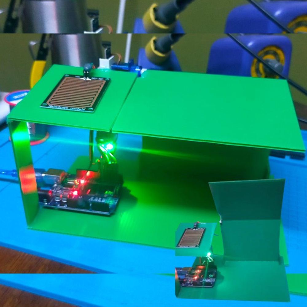 Project Arduino Bumbung Ampaian Baju Automatik Rain Detector Automatic ...