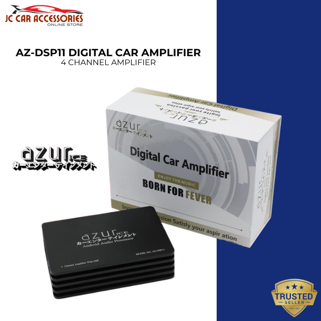 Azur Ice AZ-DSP11 4 Channel Amplifier Digital Car Amplifier DSP Android ...