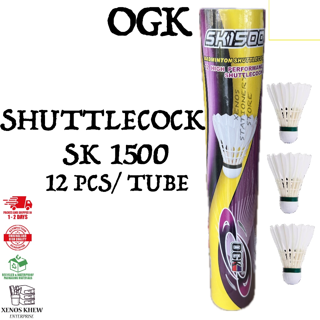 OGK SK2000 / OGK SK1500 HIGH PERFORMANCE SHUTTLECOCKS / BULU TANGKIS [ 12 PCS ] (READY STOCK ...
