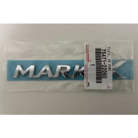 Original Toyota MARK X Rear Bonnet & Front Grille Logo Emblem " MARK X ...