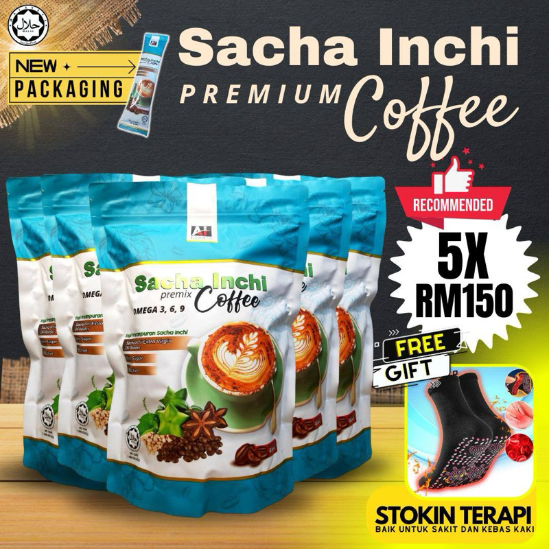 KOPI SACHA INCHI 5 PACK - 75 SACHET | Shopee Malaysia