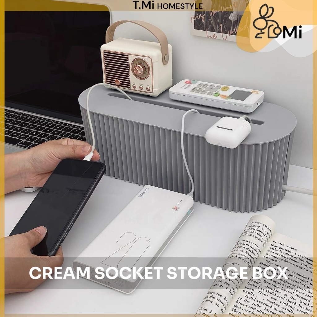 TMi Rack Cable Box Wire Box Desktop Cable Storage Organizer Management ...