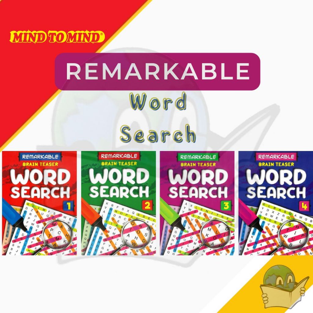REMARKABLE Brain Teaser Word Search [Mind To Mind] | Shopee Malaysia