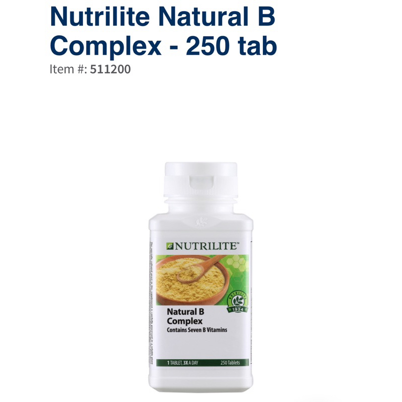 NUTRILITE NATURAL B COMPLEX | Shopee Malaysia
