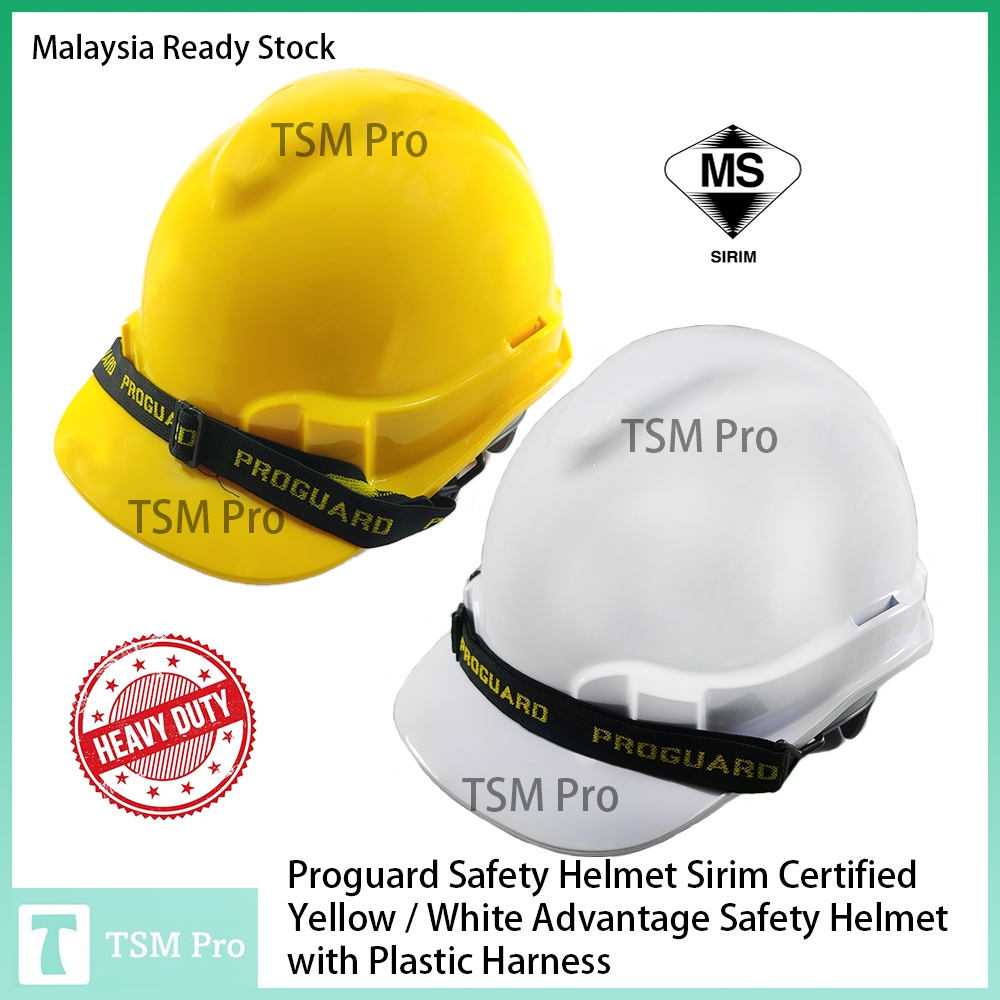 Proguard Safety Helmet Sirim Certified Yellow / White Advantage Safety ...