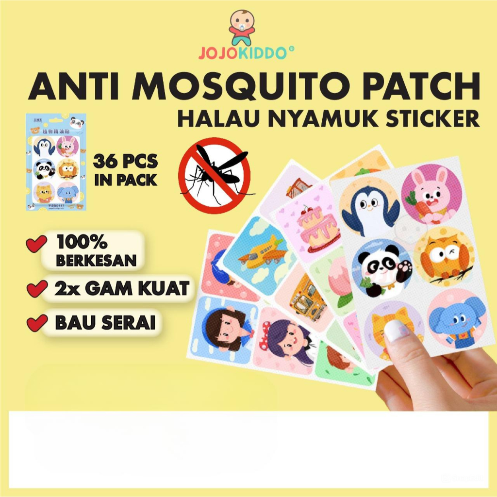 36Pcs Essential Oil Sticker Repellent Anti Mosquito Patch Repellent ...