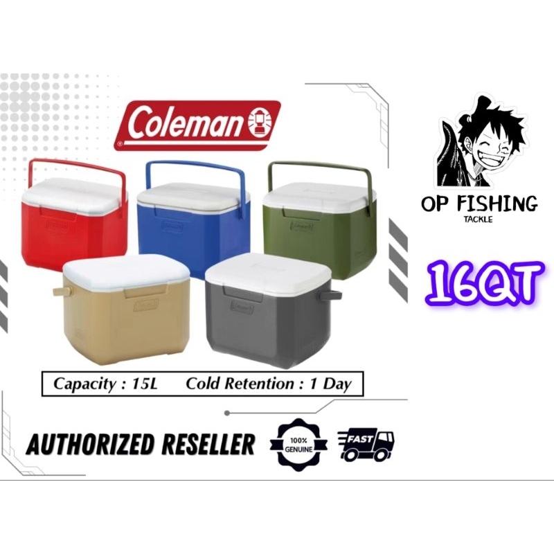 Coleman 16qt 15L Red Blue High Quality Cooler Box | Shopee Malaysia