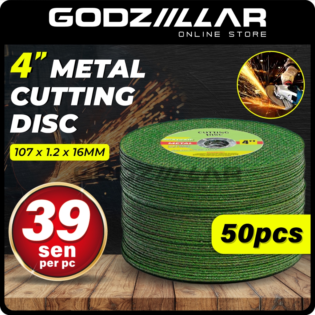 (50pcs) 4” Metal Cutting Disc Angle Grinder Cut Off Wheel Stainless ...