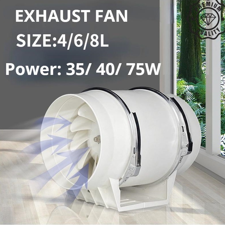 COD Ship Locally🔥4"- 8" Inch High Power Pipeline Pump Fan Exhaust Fan ...