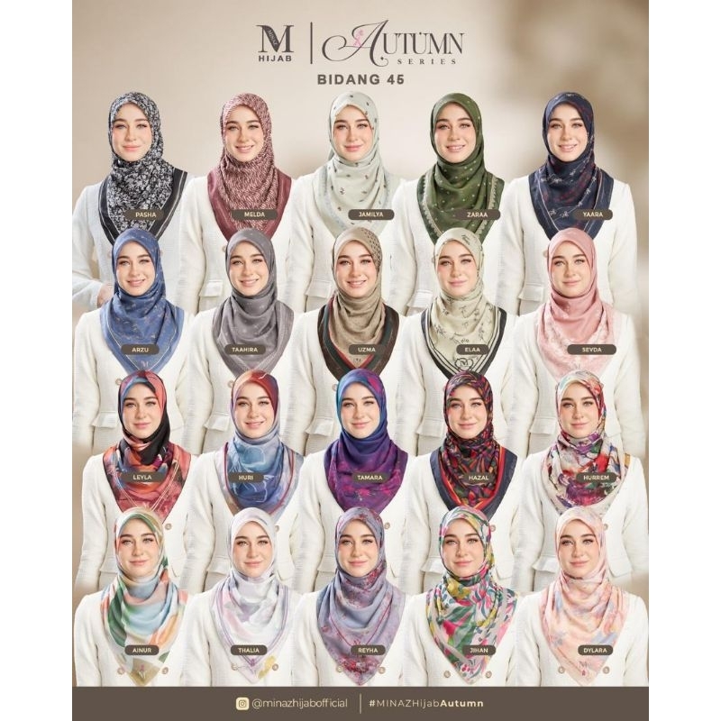 Tudung Minaz - Autumn Series (with free gift) | Shopee Malaysia