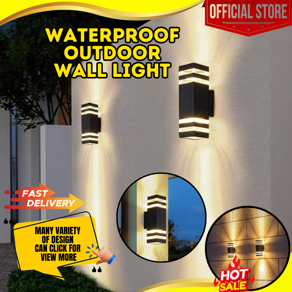 Lampu Dinding Luar LED Outdoor Wall Light IP65 Weatherproof Waterproof Modern Wall Lamp Up Down ...