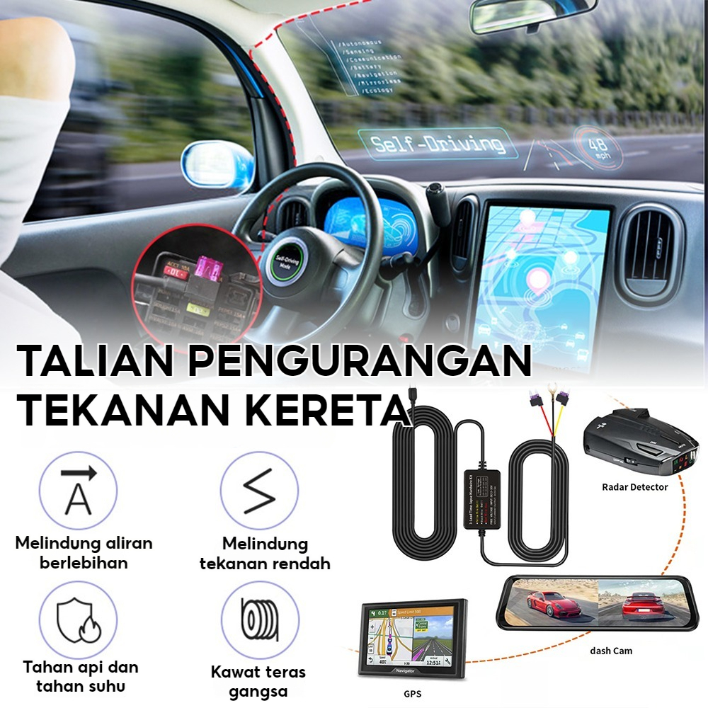 Buck Line 24 Hour Parking Monitoring Hardwire Kit Charging Cable ...