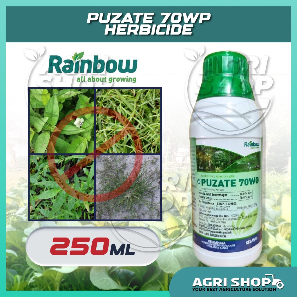 Agrishop 250g Rainbow Puzate 70WG (Racun Padi Angin untuk Padi Kebai ...