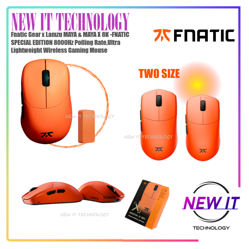 Fnatic Gear x Lamzu MAYA & MAYA X 8K -FNATIC SPECIAL EDITION 8000Hz ...