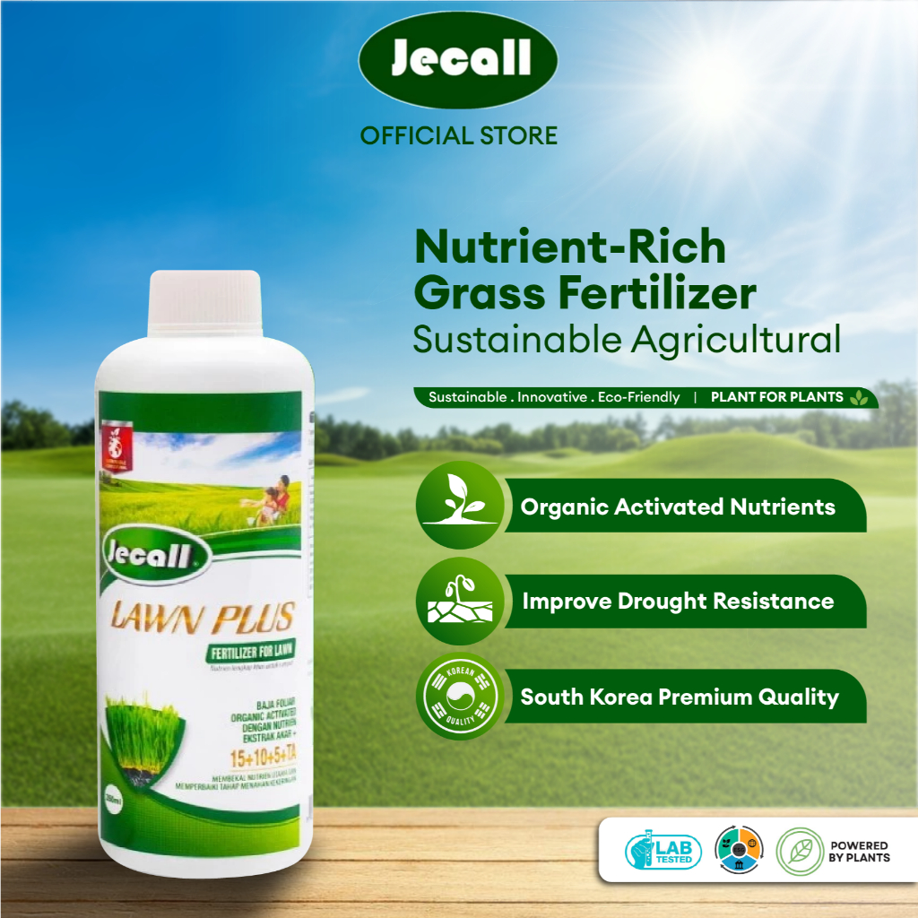 Jecall-Bio LAWN Plus 250ml | Baja Foliar Rumput | Organic Grass ...
