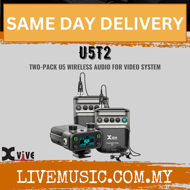 Xvive U5 / U5T2 Wireless Audio For Video System With LV1 Lavalier Mic ...