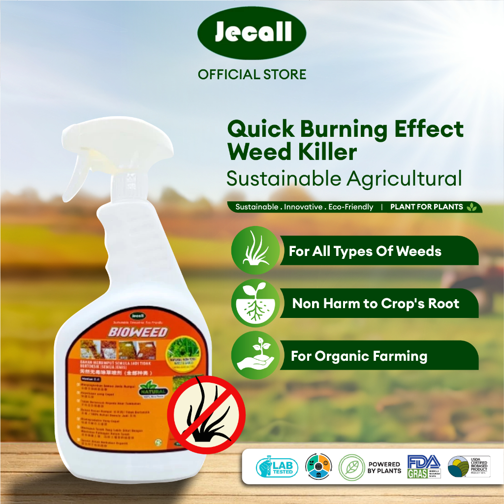 Jecall-Bio BIOWEED 1L | Racun Rumput Rumpai Organik Kuat | Natural ...