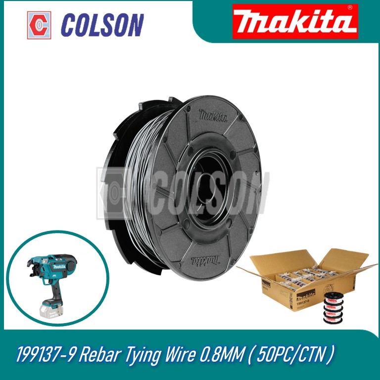 COLSON MAKITA 199137-9 Rebar Tying Wire 0.8MM for DTR180 ( 50 pc/ctn ...