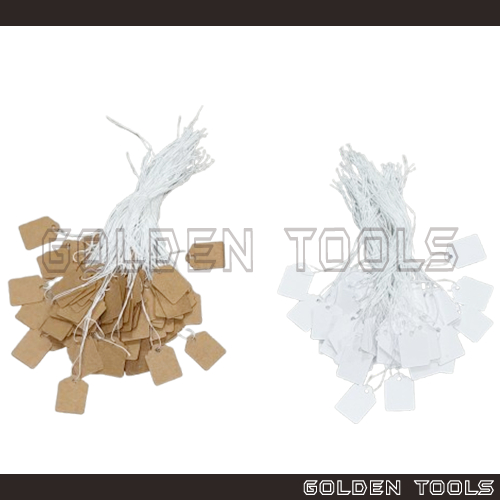 Blank Kraft Paper Price Tag Accessories Merchandise Tag Display Tanda ...