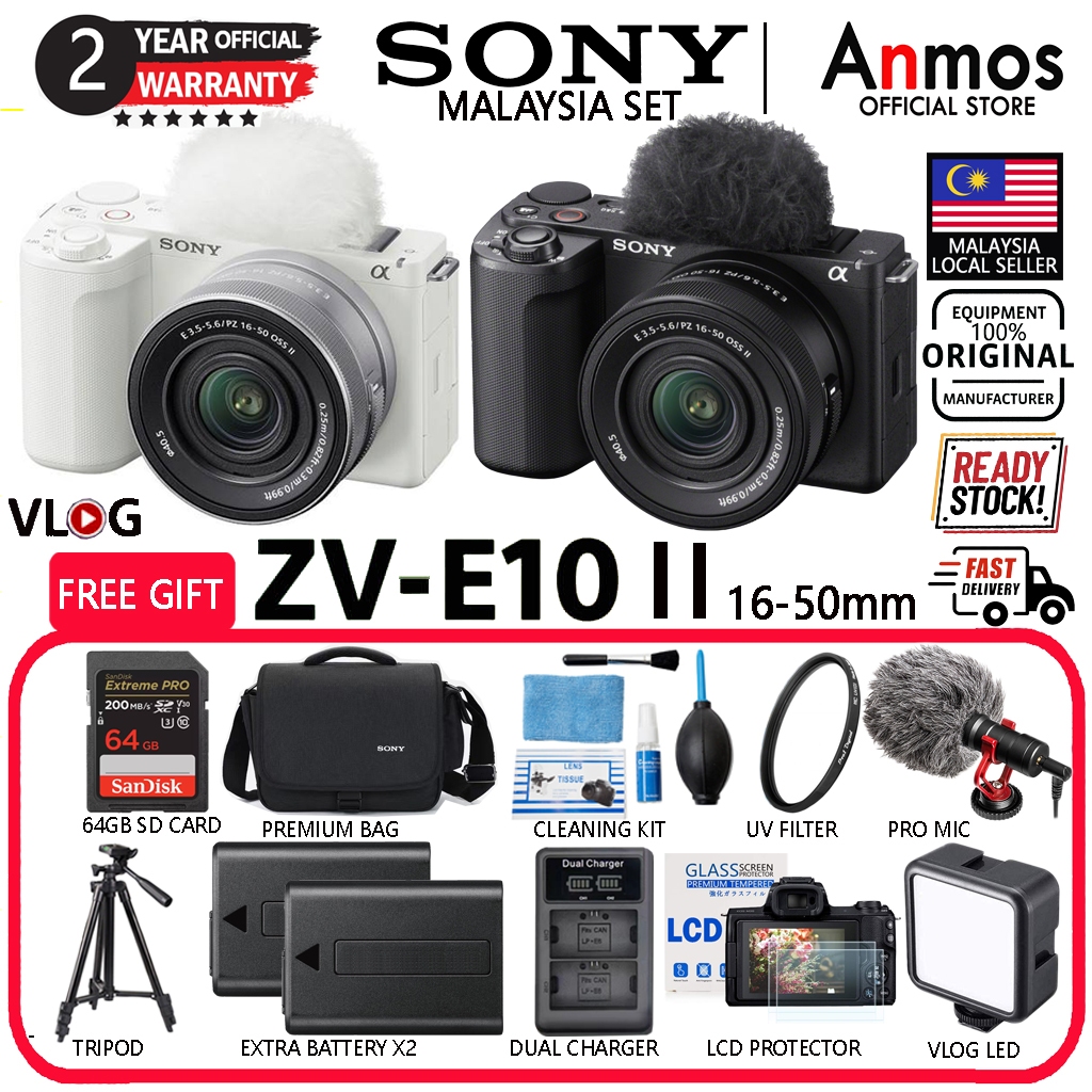 (READY STOCK)Sony ZV-E10 II ZV-E10M2 ZVE10M2 16-50mm kit | SONY ...