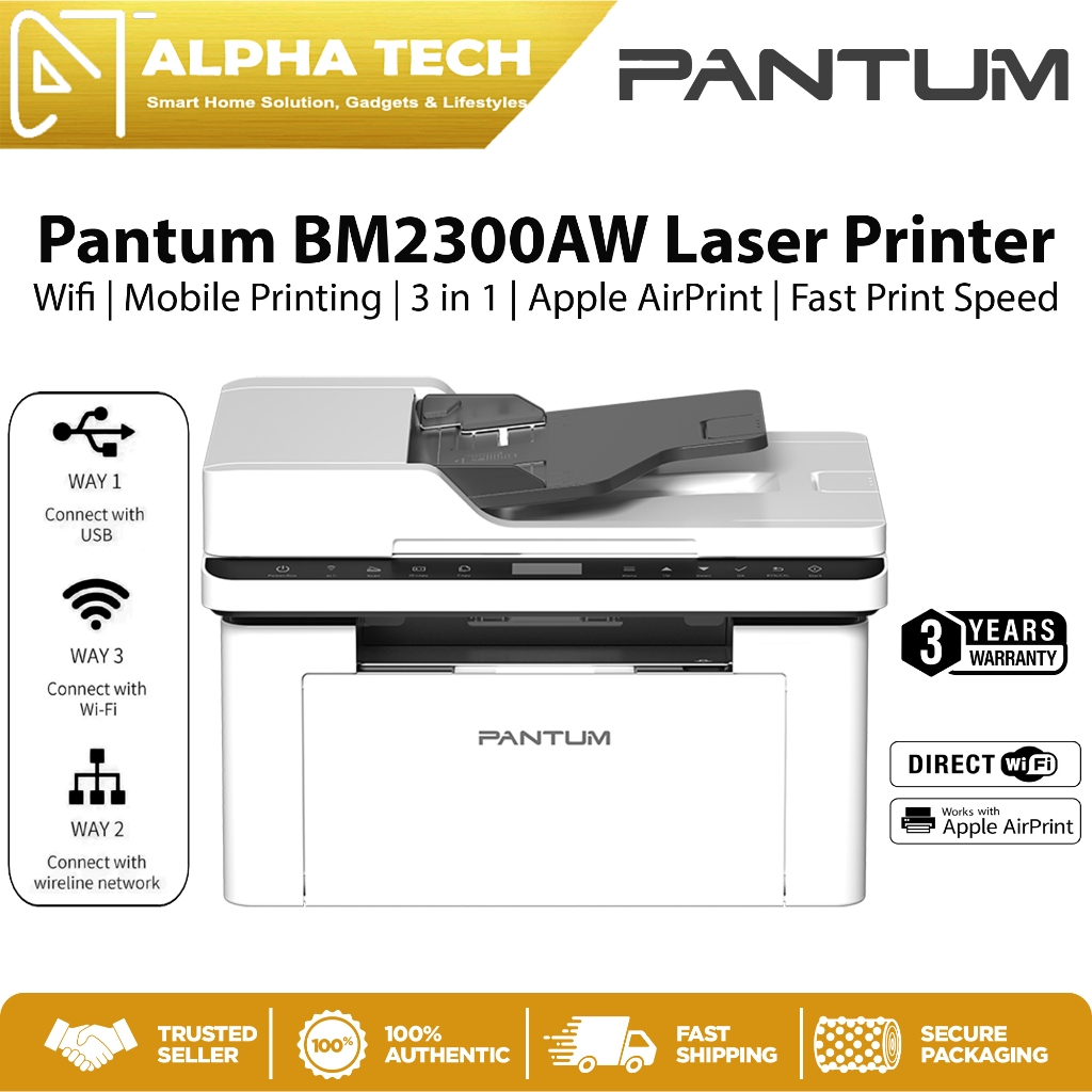 Pantum BM2300AW Mono Laser Multifunction Printer | USB+WiFi | up to ...