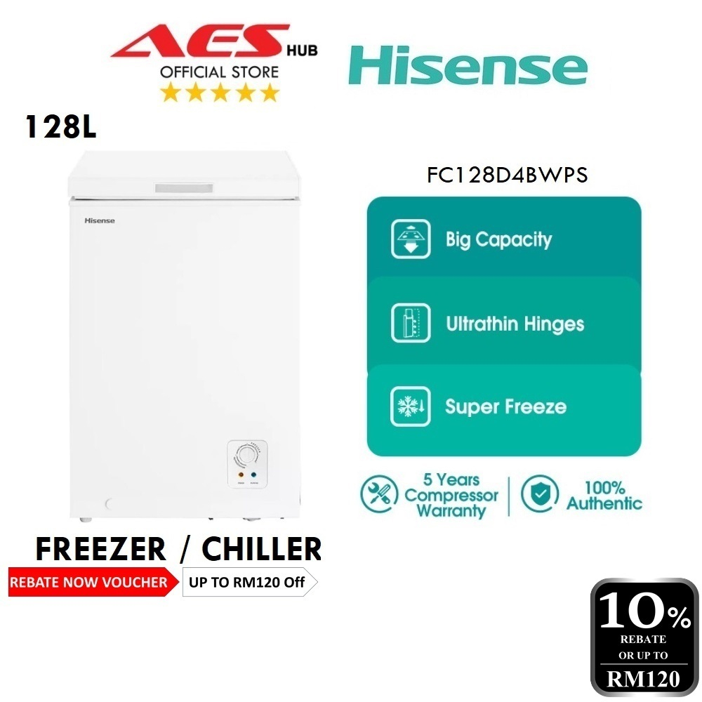 Hisense Chest Freezer 128L Peti Freezer Murah Deep Freezer Mini Peti ...