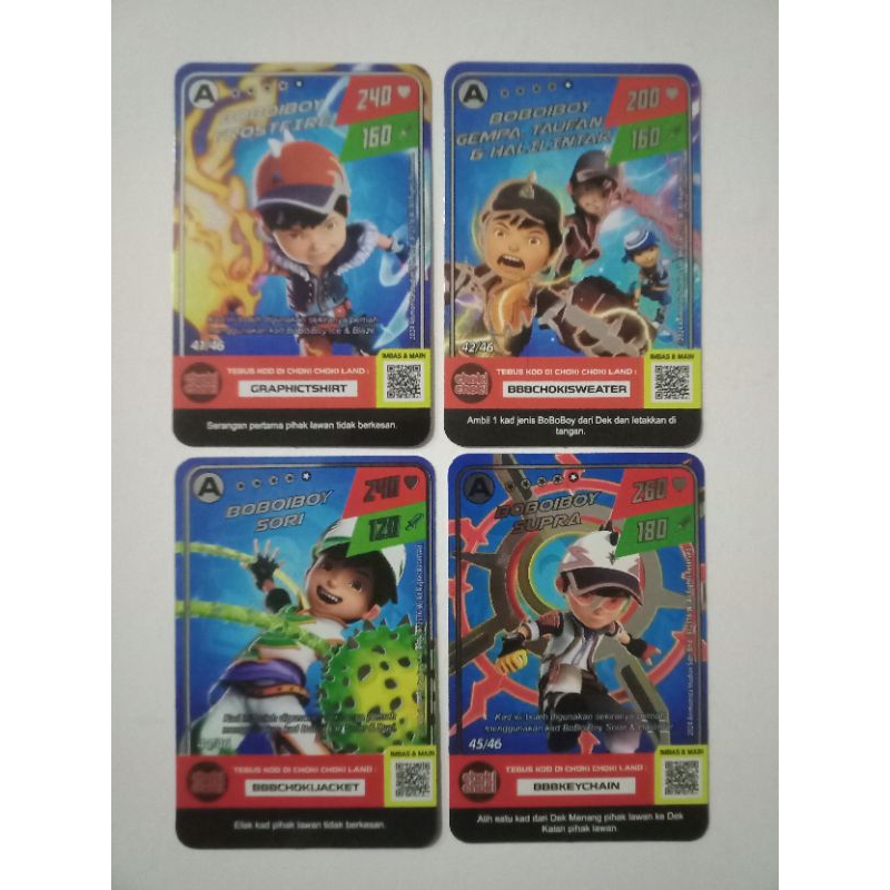 KAD BOBOIBOY X CHOKI-CHOKI (A CARD) | Shopee Malaysia