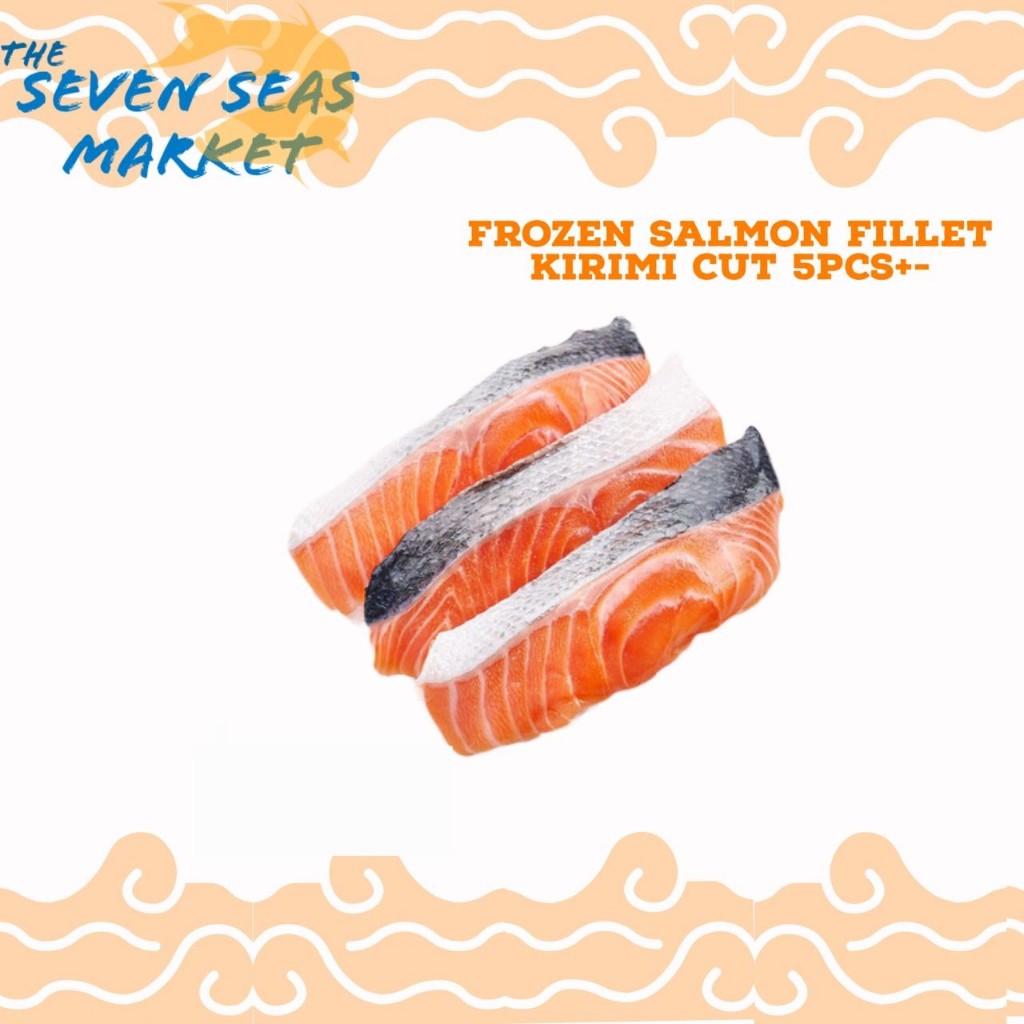 Frozen Salmon Fillet Kirimi Cut 550g+- | Shopee Malaysia