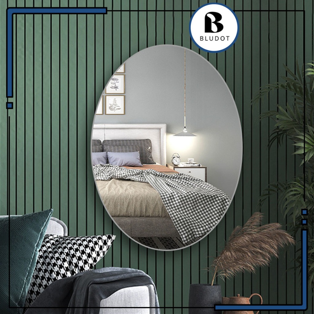 ROUND MIRROR WALL MIRROR NON-GLASS MIRROR SELF ADHESIVE TAPE MAKE UP ...