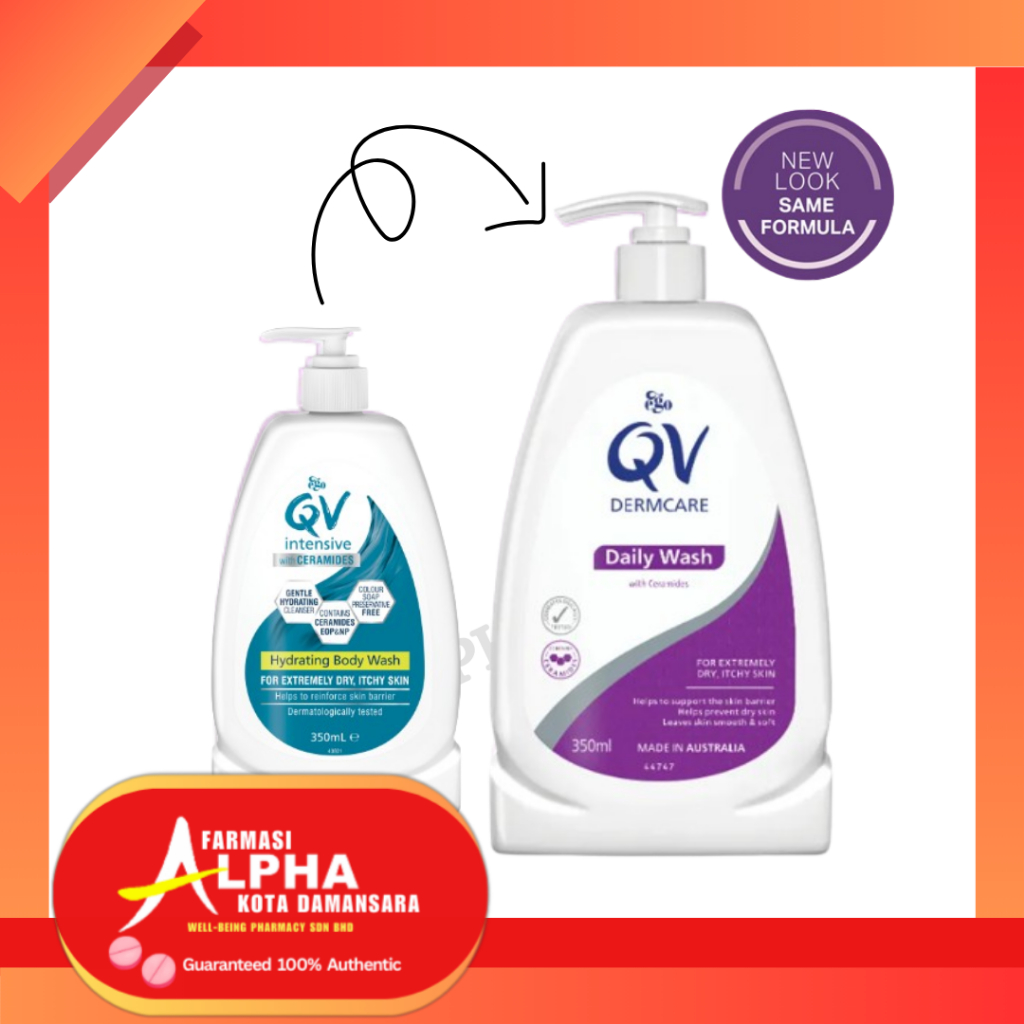 Ego Qv Dermcare Daily Wash with Ceramides 350ml | Shopee Malaysia
