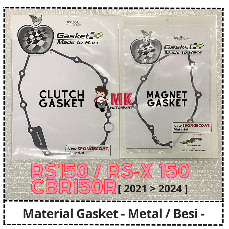 🍎 CLUTCH / MAGNET Gasket RS150 / RSX150 / CBR150R 🍎 Apple Gasket Besi ...