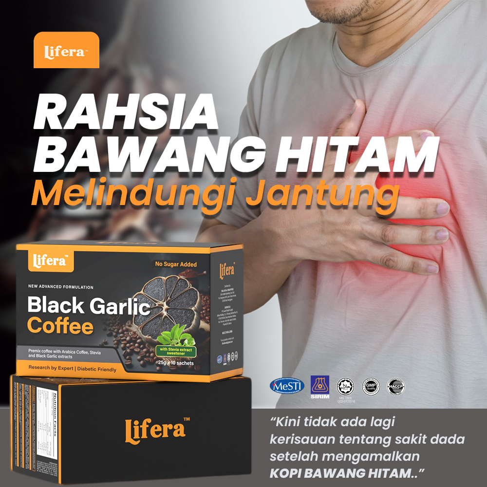 Kopi Black Garlic Lifera Solusi Penyakit 3 Serangkai Kencing Manis ...