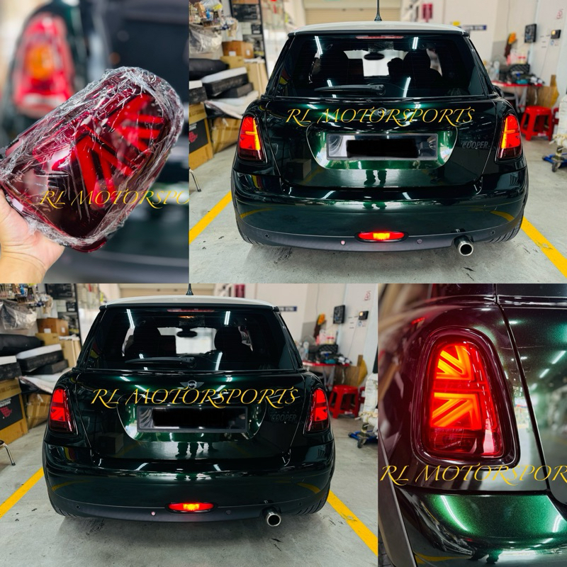 Mini Cooper r55 r56 r57 union jack led tail lamp light 2007 2008 2009 ...