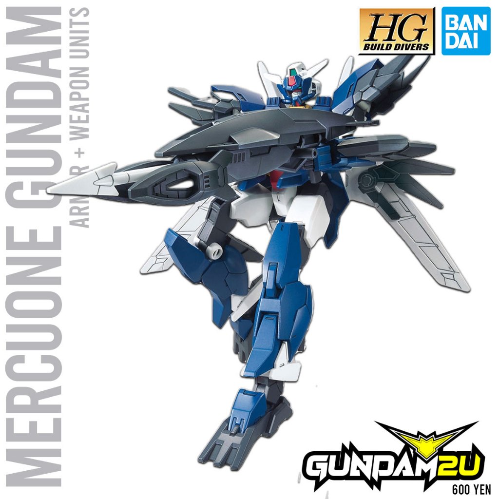 BANDAI HG 1/144 Mercuone Units & Weapon Set - High Grade HGBDR Gundam ...